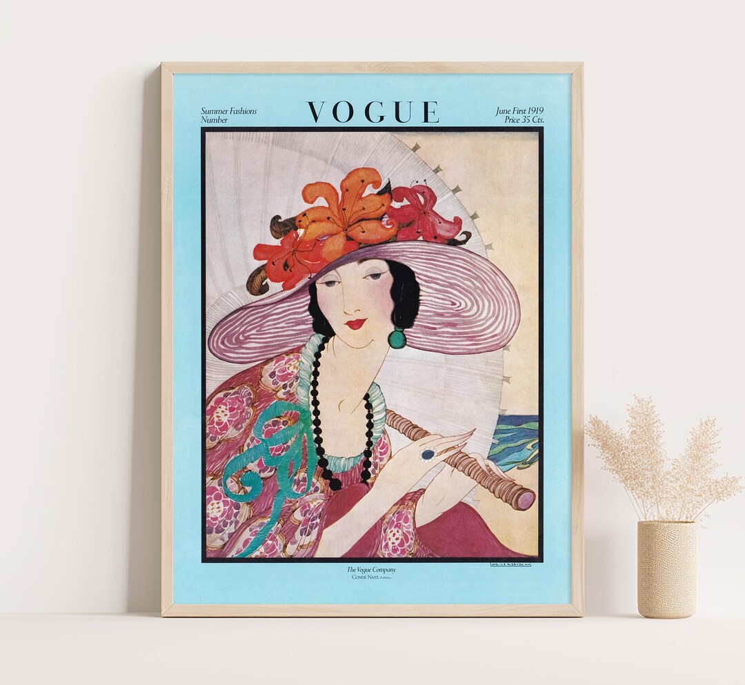 Vogue Poster Summer Fashions Number | Vintage Vogue Advertising ...