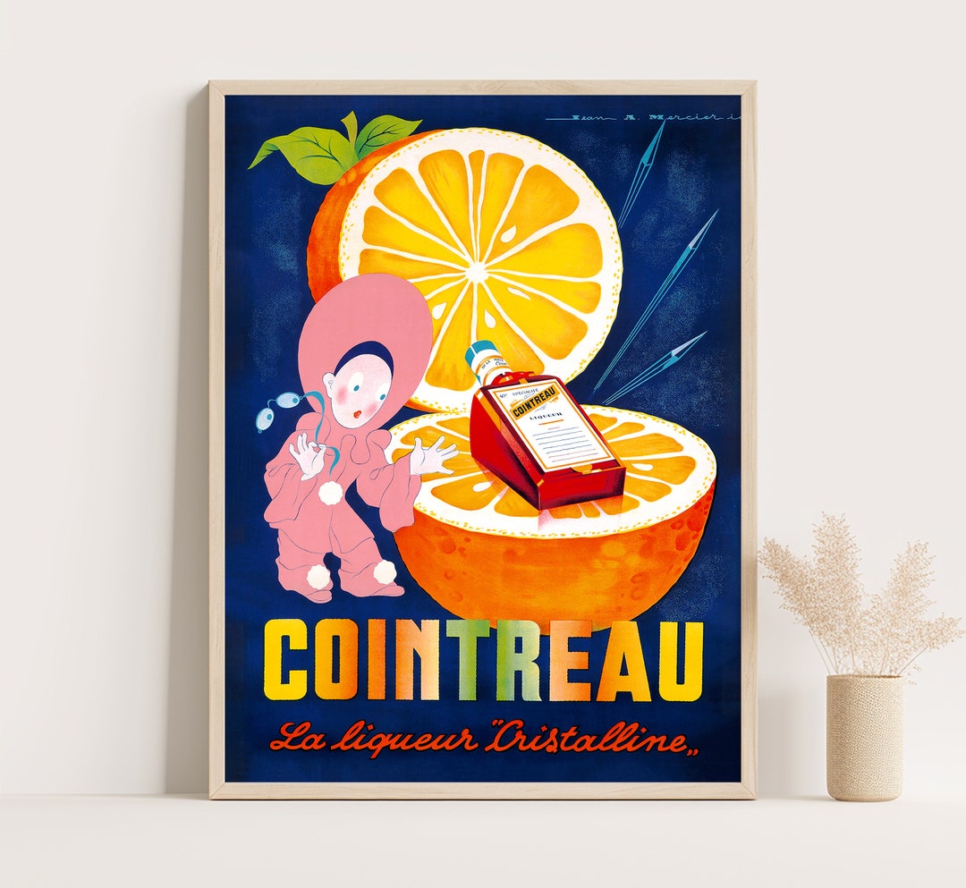 Vintage Cointreau Poster by Jean Mercier: 1930s French Kitchen Art - Etsy