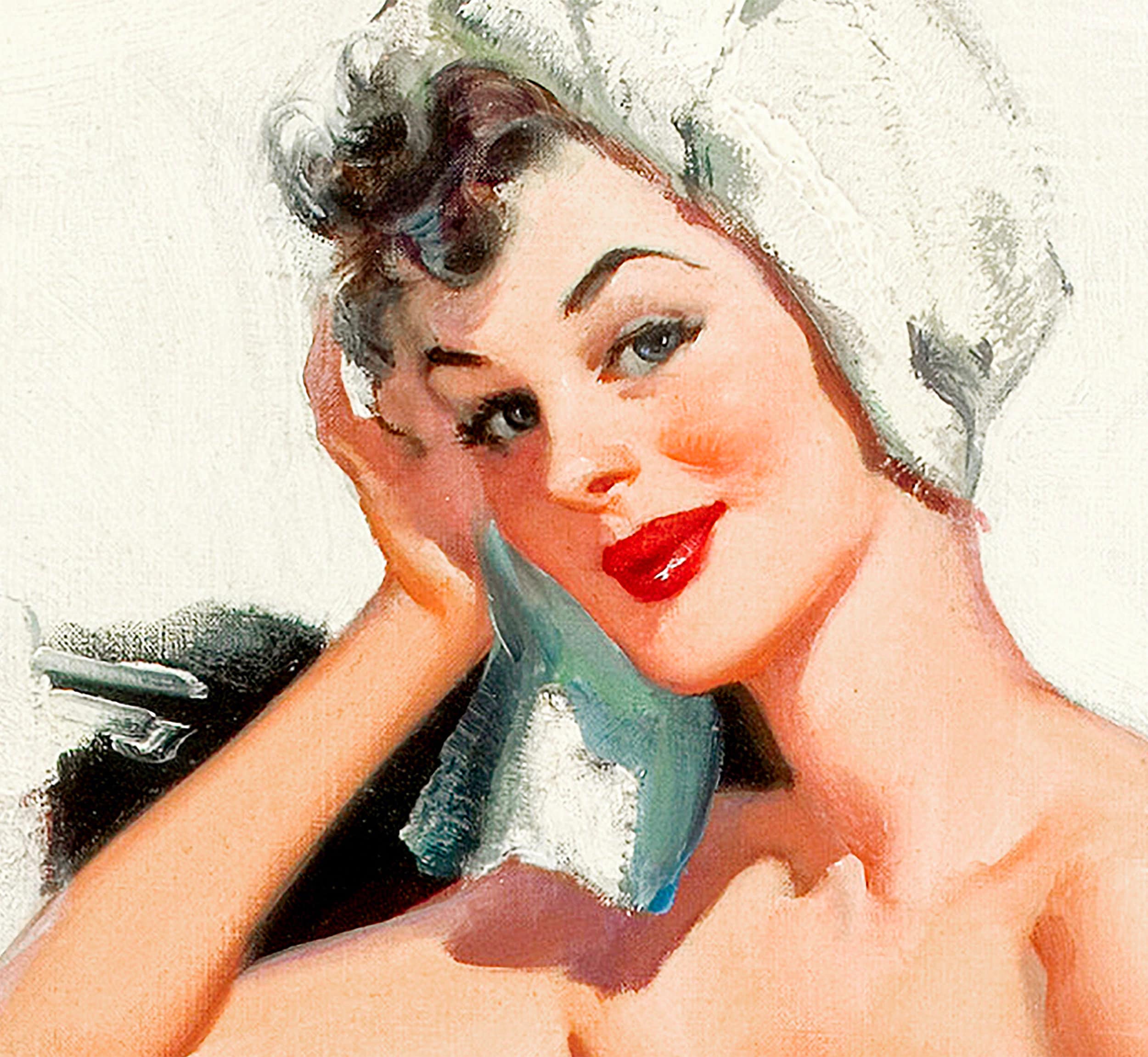 Pin up Girl Wall Art Pin up Art Print Vintage Bathroom Wall Art up to ...