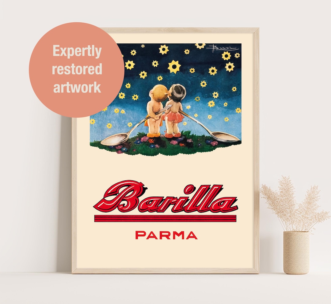 Vintage Barilla Poster: 1930s Italian Advertising Art Print - Etsy