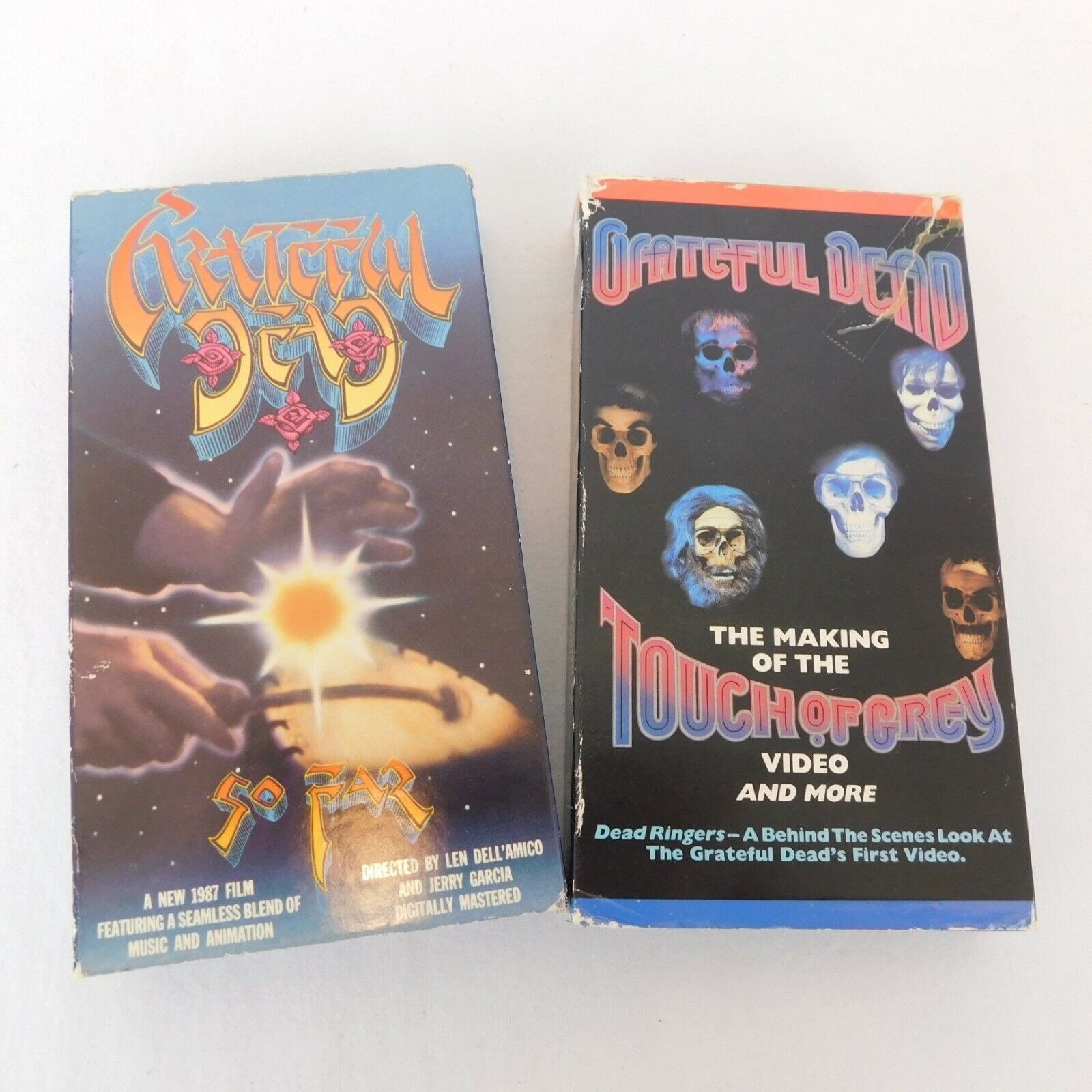 Lot of 2 Grateful Dead VHS Tapes so Far 1987 & Making Touch of Grey ...