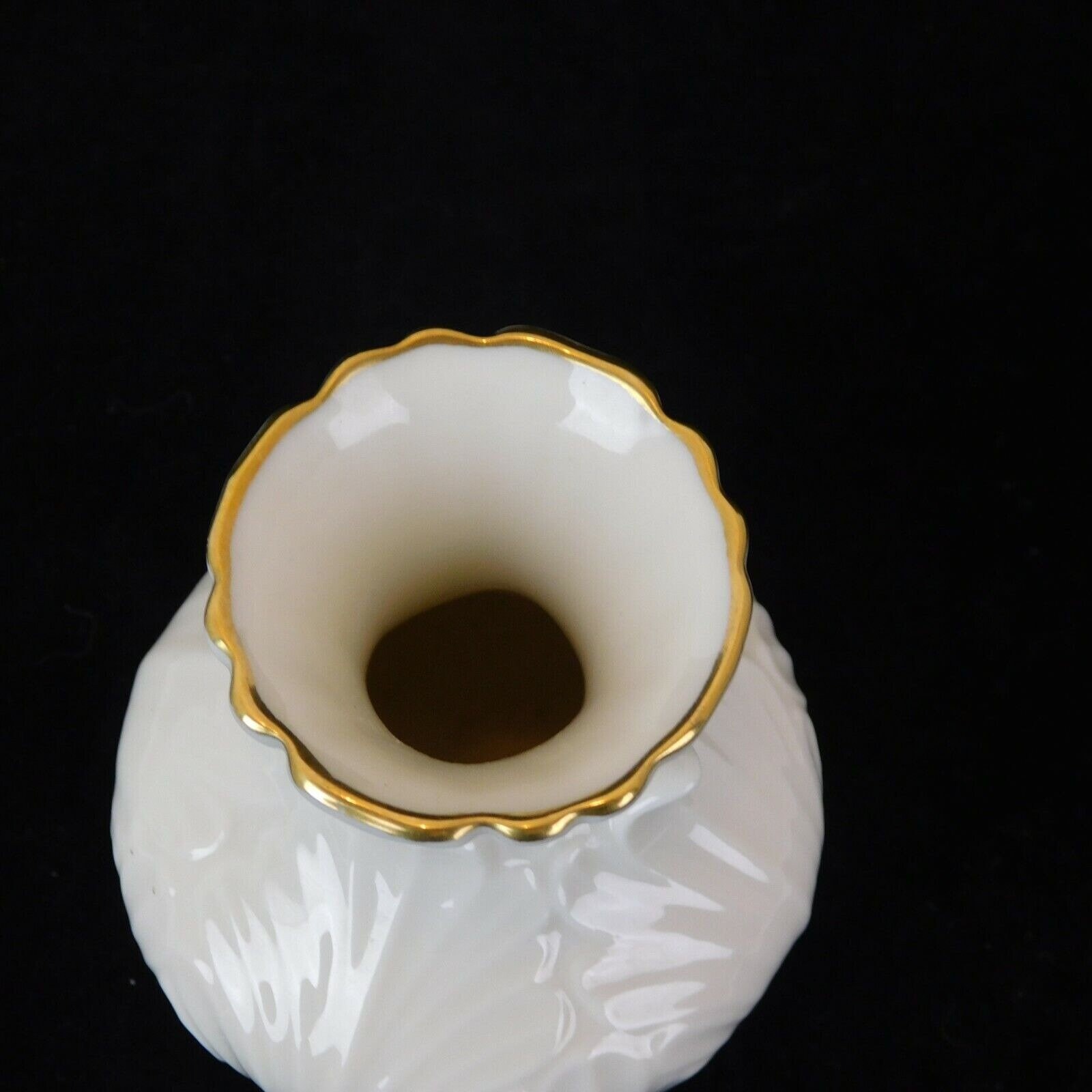 Lenox Elfin Collection Bud Vase Cream Color Tone 24k Gold Trim 4.25 ...