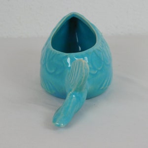 Bauer Chicken of the Sea Tuna Baker Figural Fish Blue Salad Server W/o ...