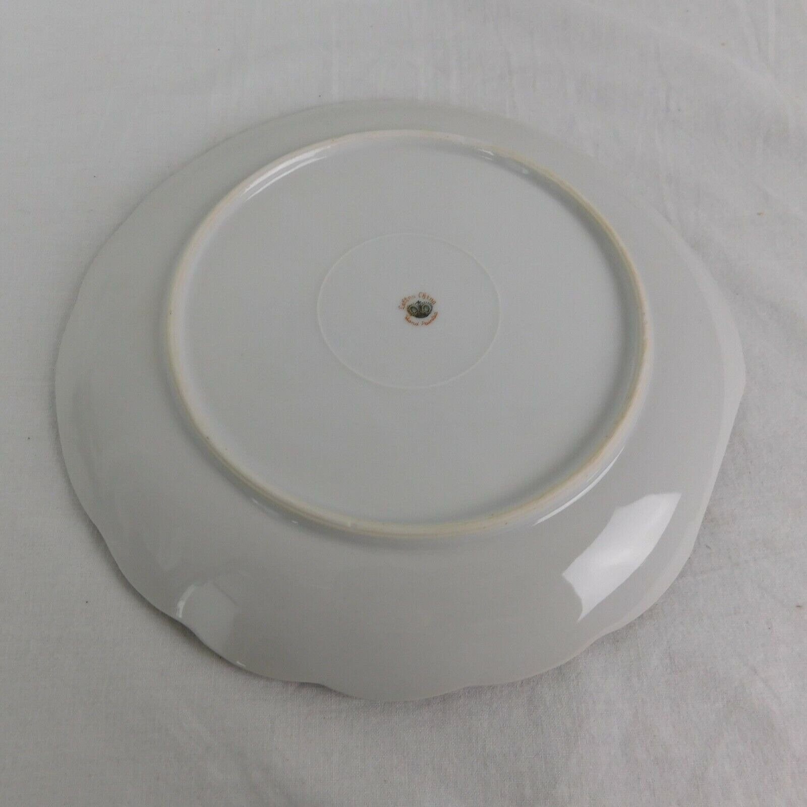 Set of 2 Lefton China Snack Plate Tea Cup Hand Painted Gold Wheat ...