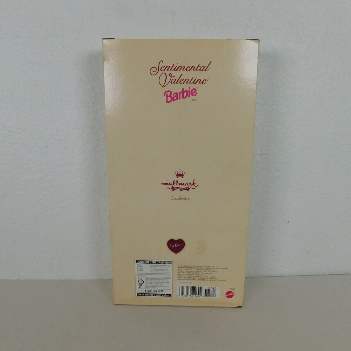 Sentimental Valentine Barbie Doll Hallmark Special Edition Mattel 16536 ...