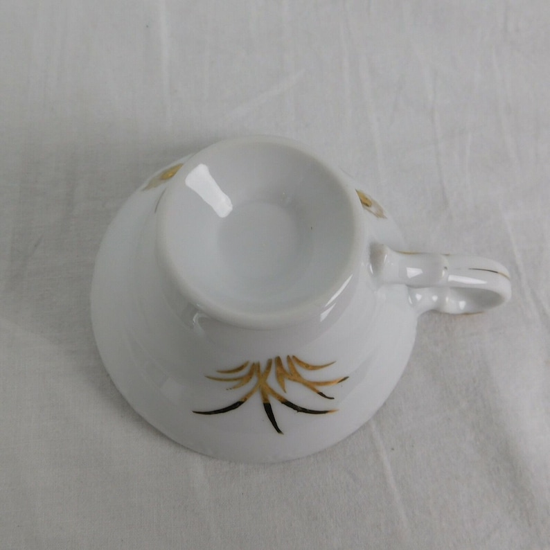 Set of 2 Lefton China Snack Plate Tea Cup Hand Painted Gold Wheat ...