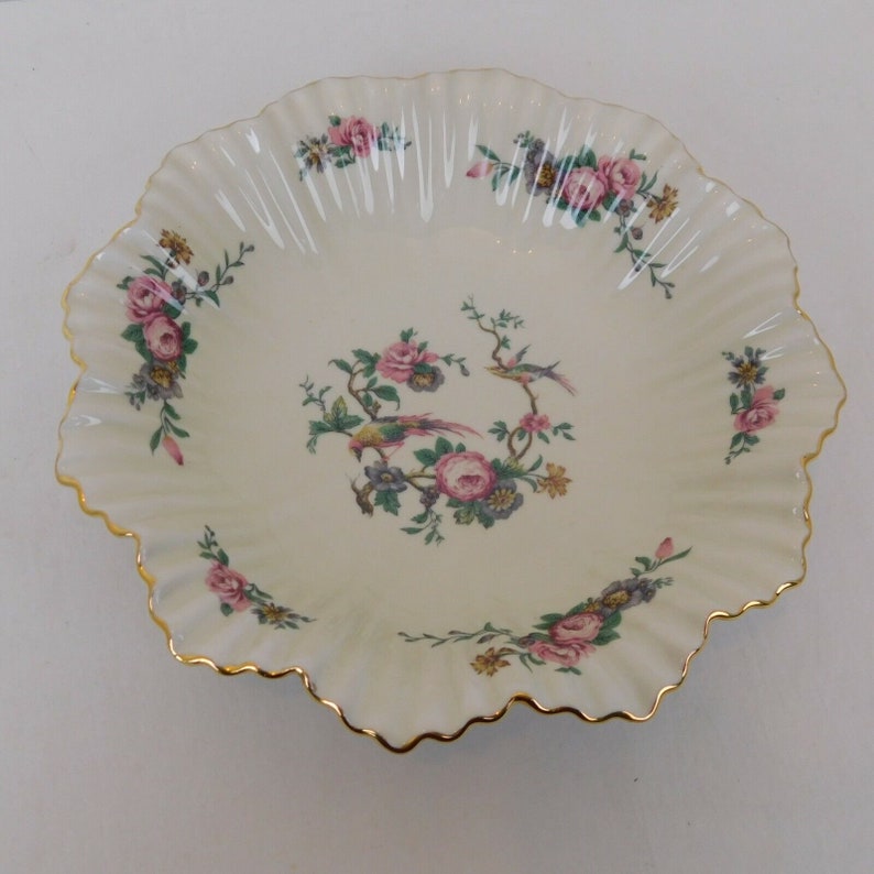 Bernardaud Limoges Porcelain Spring Time Ruffled Sauce Serving Bowl ...