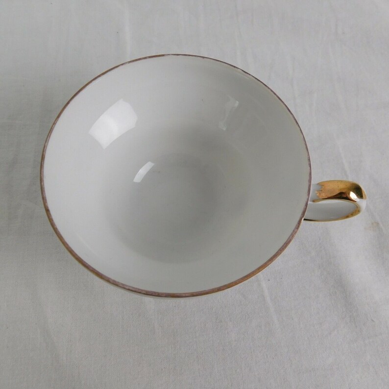 Set of 2 Lefton China Snack Plate Tea Cup Hand Painted Gold Wheat ...