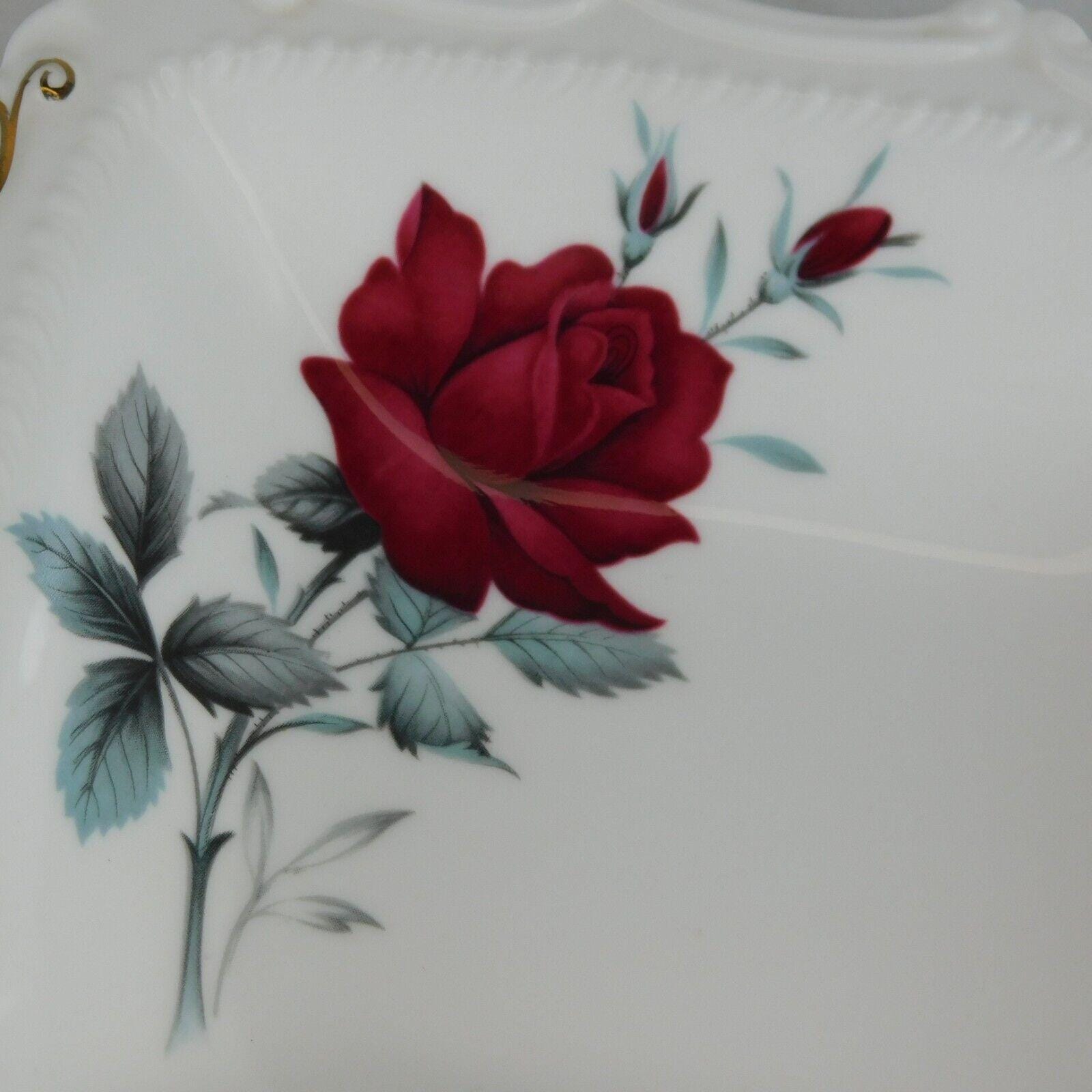 Royal Albert Sweet Romance White Floral Design Square Small Tray Meat ...