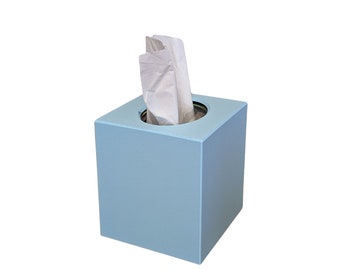 Blue Jacobean Decoupaged Tissue Box Cover - Etsy