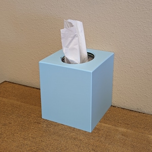 Tissue Box Cover, Light Blue, Tissue Box, Tissue Cover, Minimalist ...