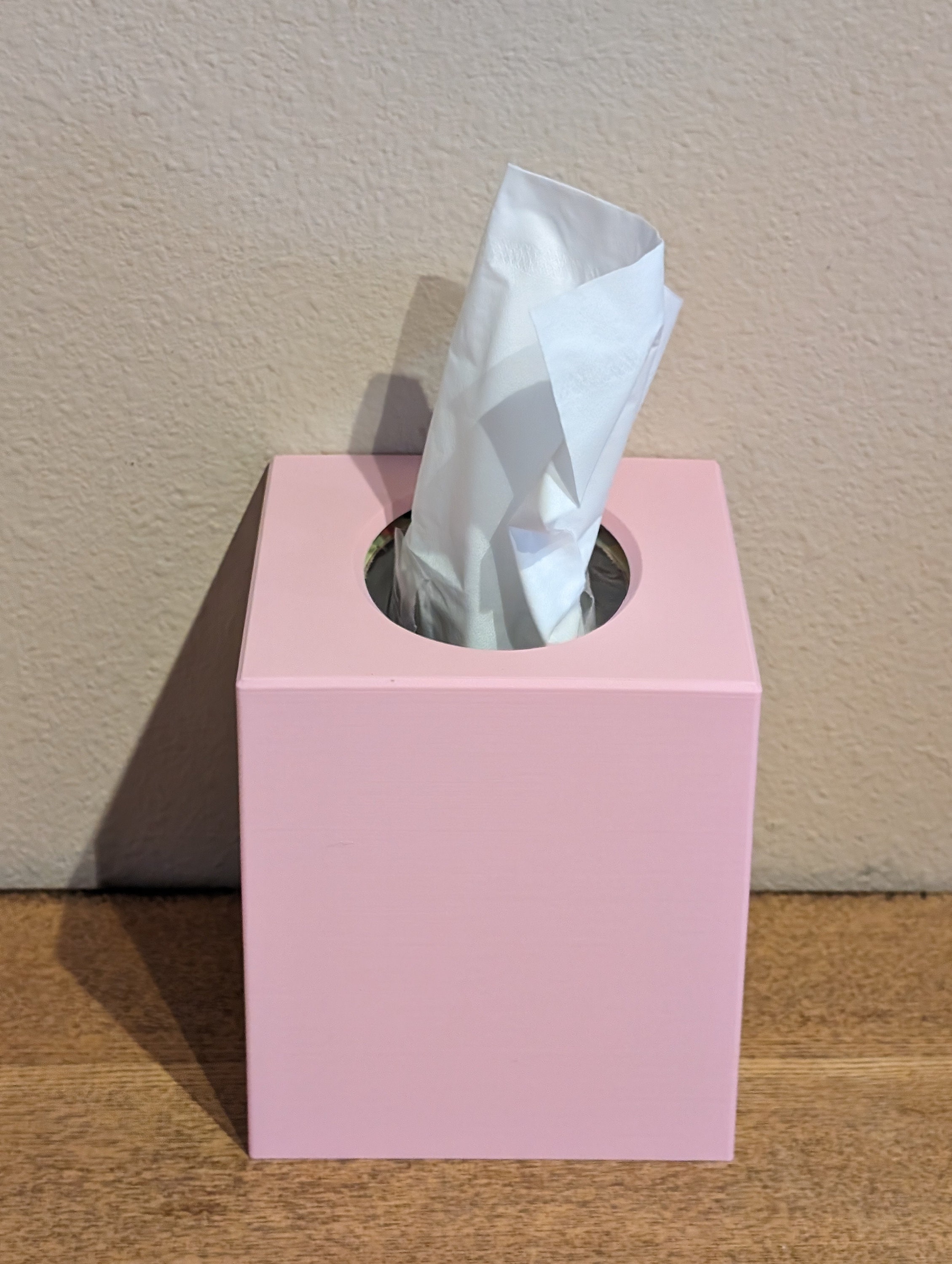Tissue Box Cover, Pink, Tissue Box, Tissue Cover, Minimalist, Modern ...