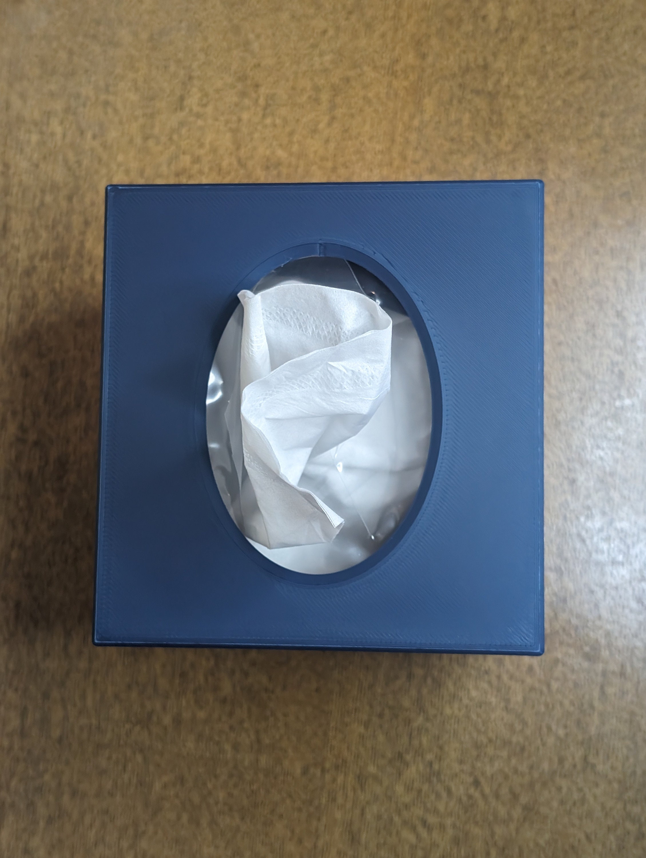 Tissue Box Cover, Navy Blue, Tissue Box, Tissue Cover, Minimalist ...