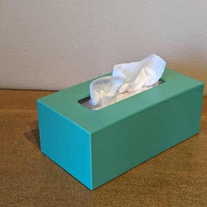 Rectangular Tissue Box Cover, Matte Green, Green Tissue Box Cover ...