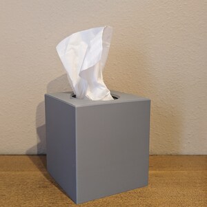 Tissue Box Cover, Ash Gray, Tissue Box, Tissue Cover, Minimalist Design ...