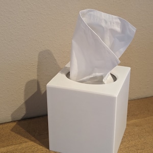 Tissue Box Cover, Jade White, Tissue Box, Tissue Cover, Minimalist ...