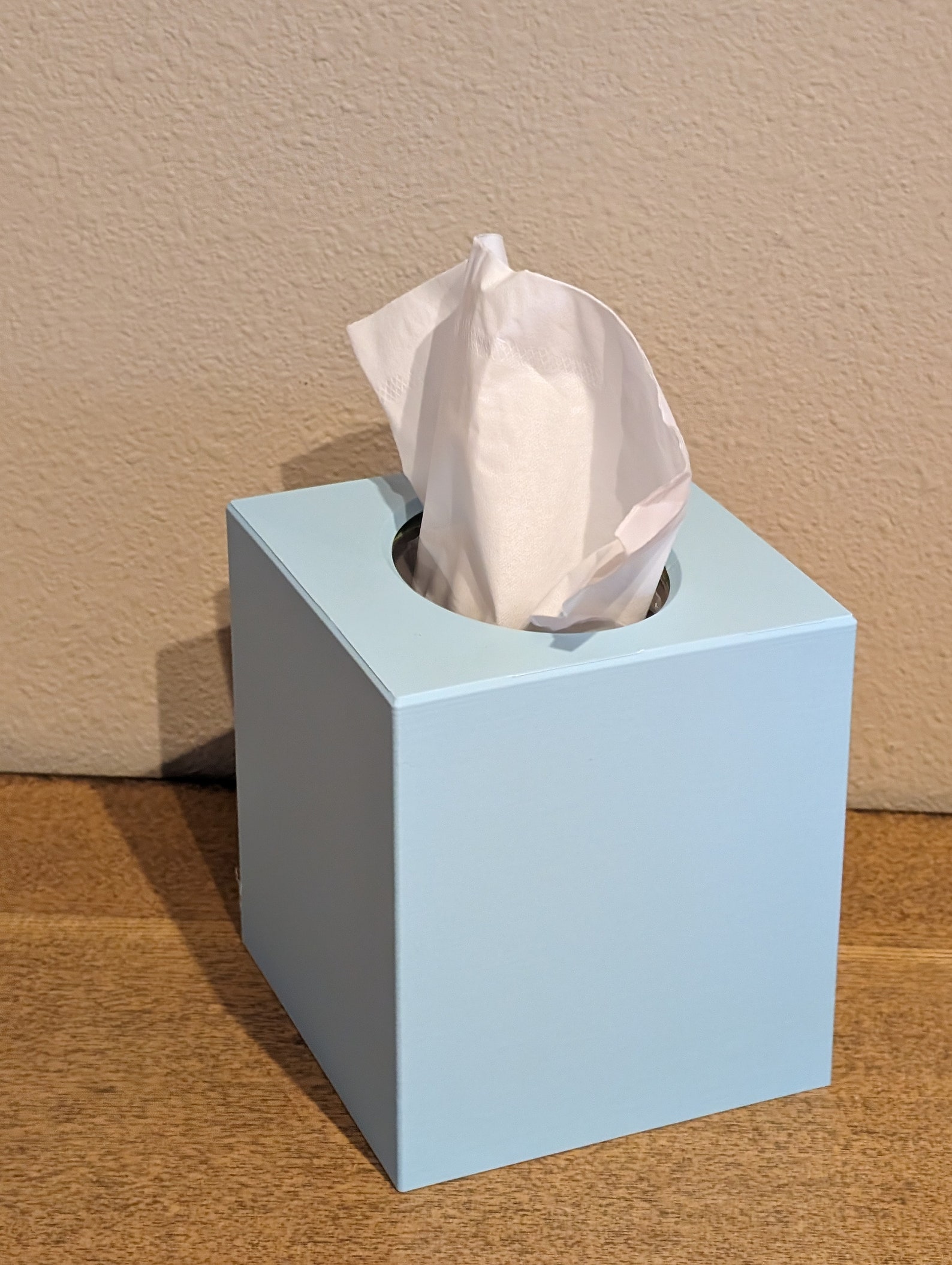 Tissue Box Cover, Light Blue, Tissue Box, Tissue Cover, Minimalist ...