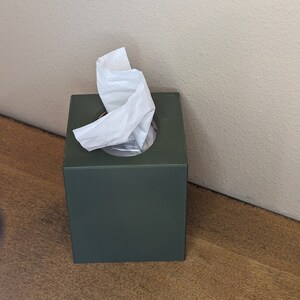 Tissue Box Cover, Olive Green, Tissue Box, Tissue Cover, Minimalist ...