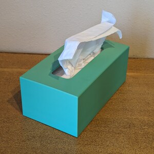 Rectangular Tissue Box Cover, Matte Green, Green Tissue Box Cover ...