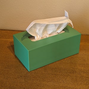 Rectangular Tissue Box Cover, Matte Green, Green Tissue Box Cover ...