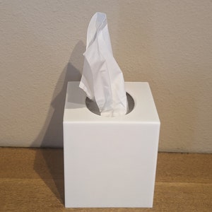 Tissue Box Cover, Jade White, Tissue Box, Tissue Cover, Minimalist ...