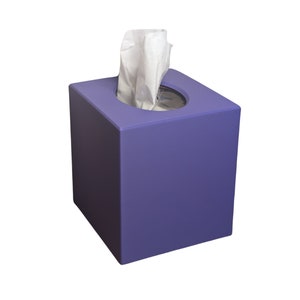 Tissue Box Cover, Purple, Tissue Box, Tissue Cover, Minimalist Design ...