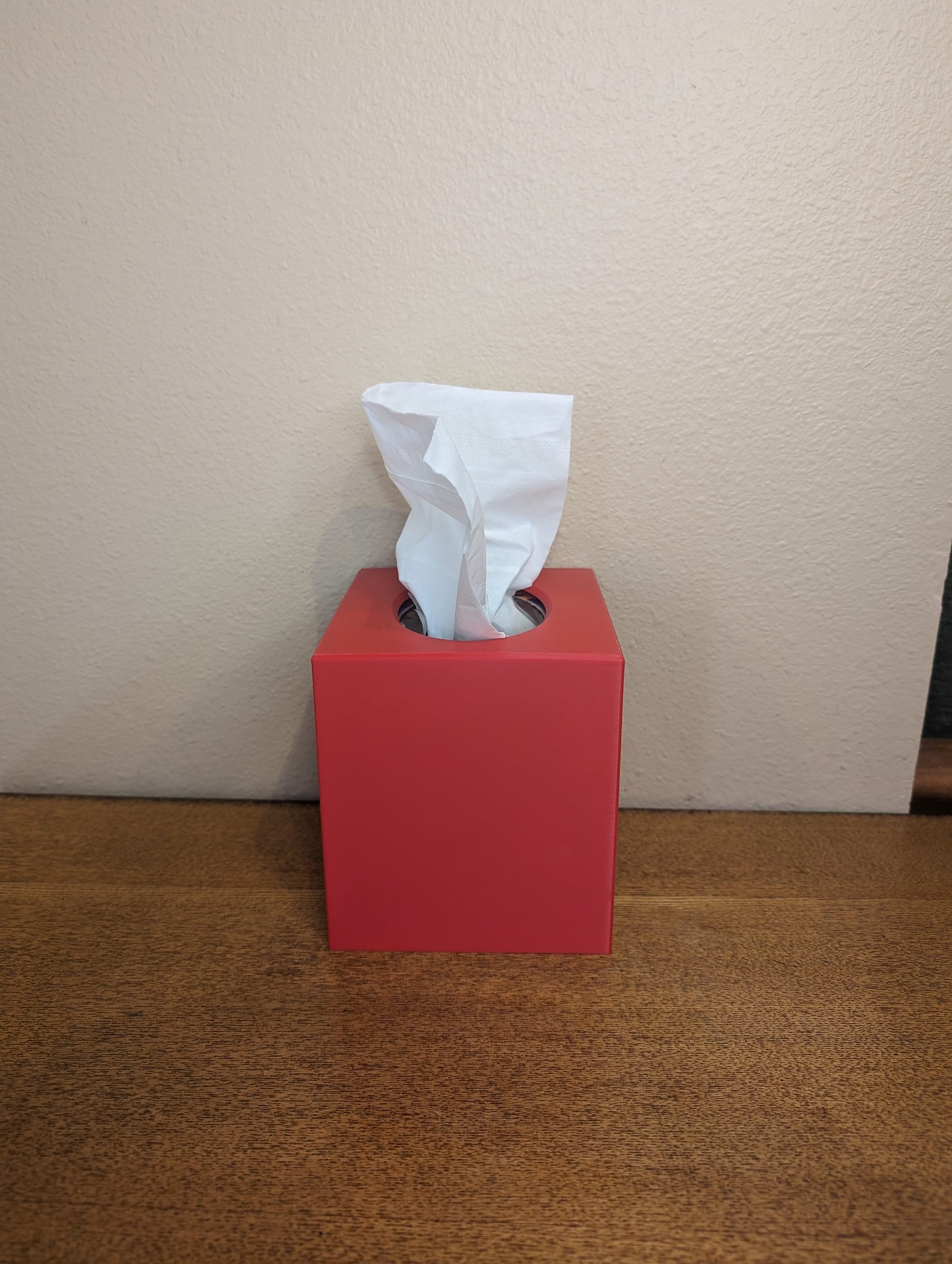 Tissue Box Cover, Red, Tissue Box, Tissue Cover, Minimalist Design ...