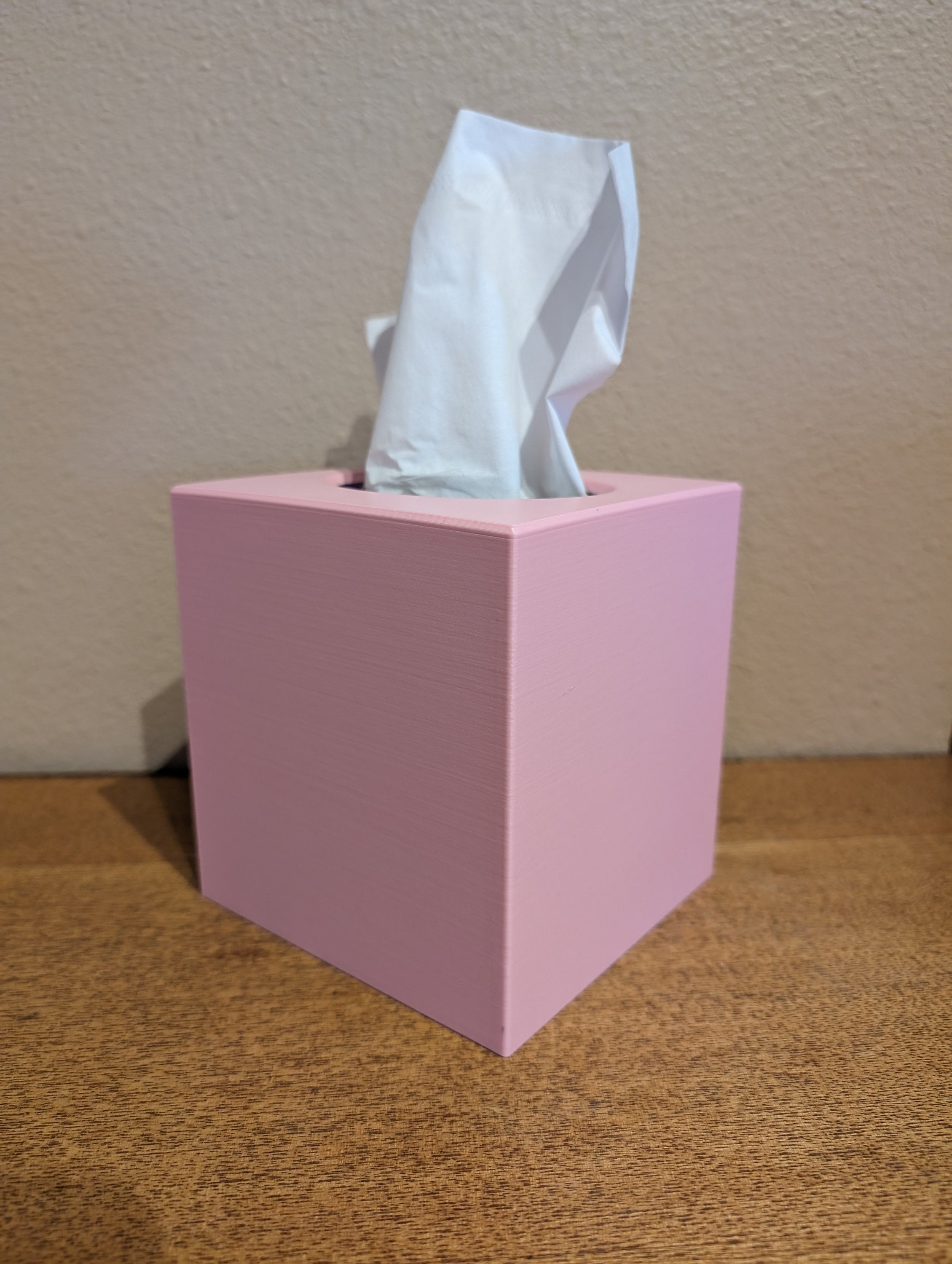 Tissue Box Cover, Pink, Tissue Box, Tissue Cover, Minimalist, Modern ...