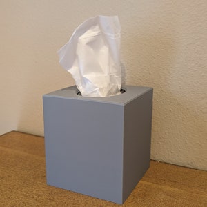 Tissue Box Cover, Ash Gray, Tissue Box, Tissue Cover, Minimalist Design ...