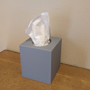 Tissue Box Cover, Ash Gray, Tissue Box, Tissue Cover, Minimalist Design ...