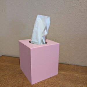 Tissue Box Cover, Pink, Tissue Box, Tissue Cover, Minimalist, Modern ...