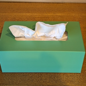 Rectangular Tissue Box Cover, Matte Green, Green Tissue Box Cover ...