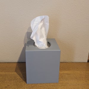 Tissue Box Cover, Ash Gray, Tissue Box, Tissue Cover, Minimalist Design ...