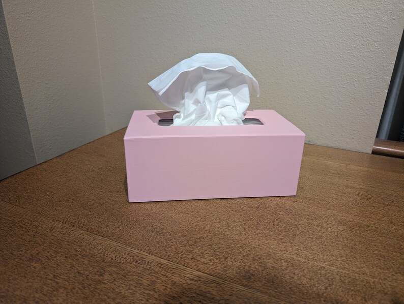 Rectangular Tissue Box Cover, Light Pink, Tissue Box, Tissue Cover ...
