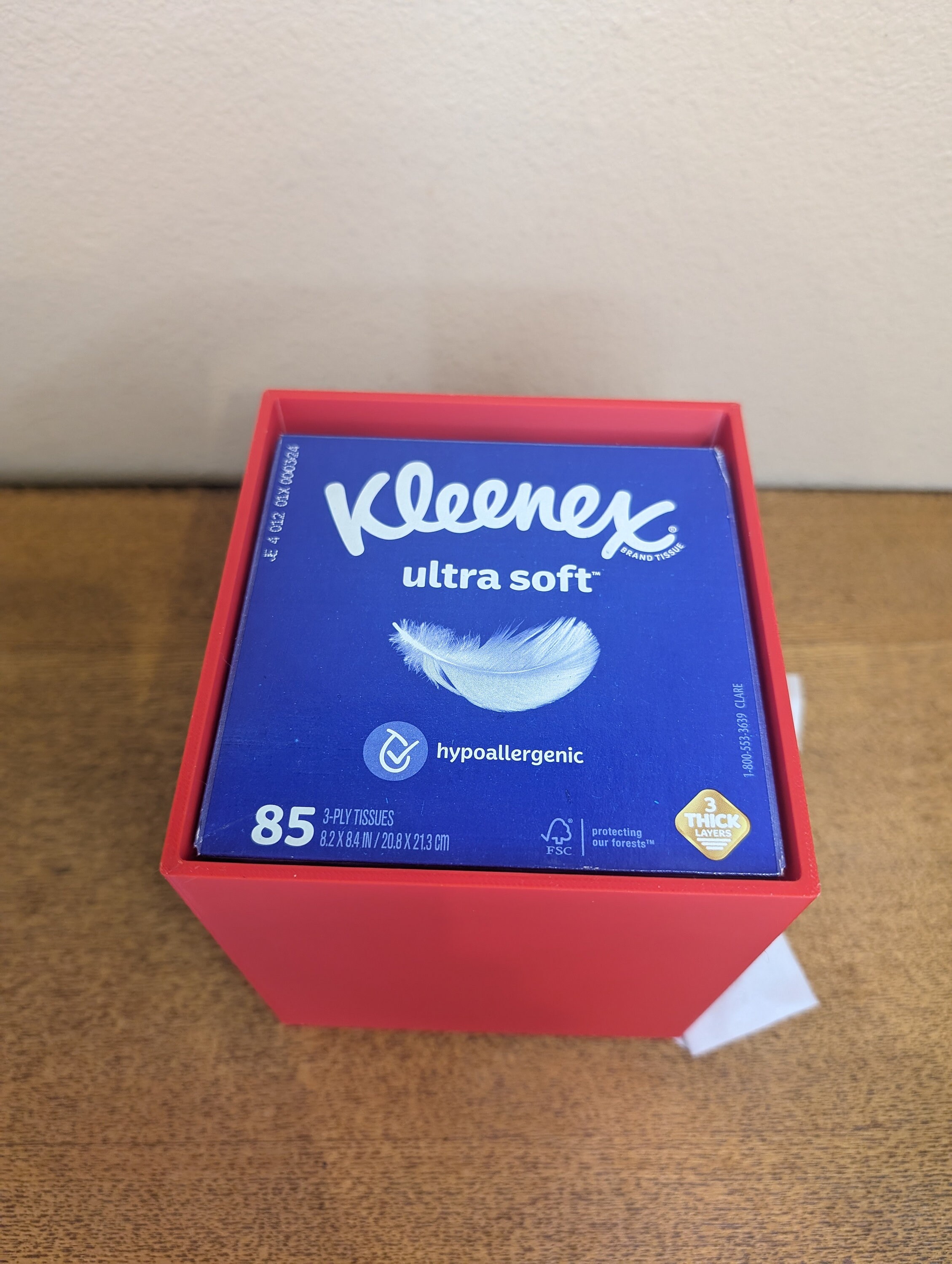 Tissue Box Cover, Red, Tissue Box, Tissue Cover, Minimalist Design ...