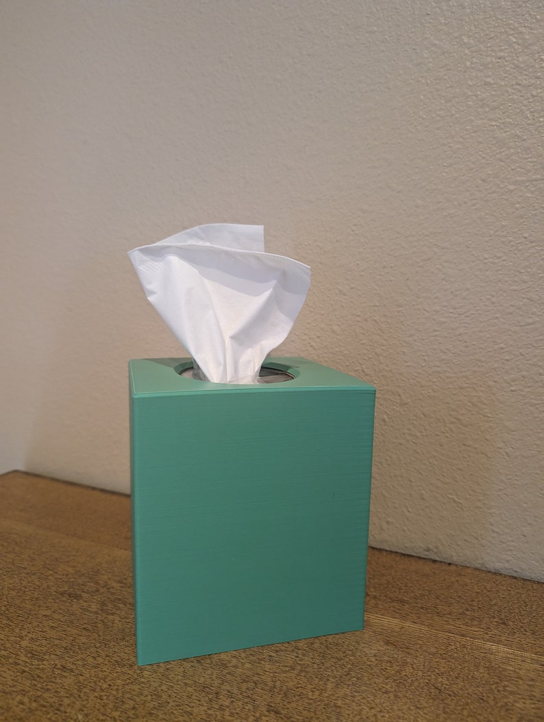 Tissue Box Cover, Matte Green, Tissue Box, Tissue Cover, Minimalist ...