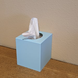Tissue Box Cover, Light Blue, Tissue Box, Tissue Cover, Minimalist ...