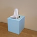 Tissue Box Cover, Light Blue, Tissue Box, Tissue Cover, Minimalist ...
