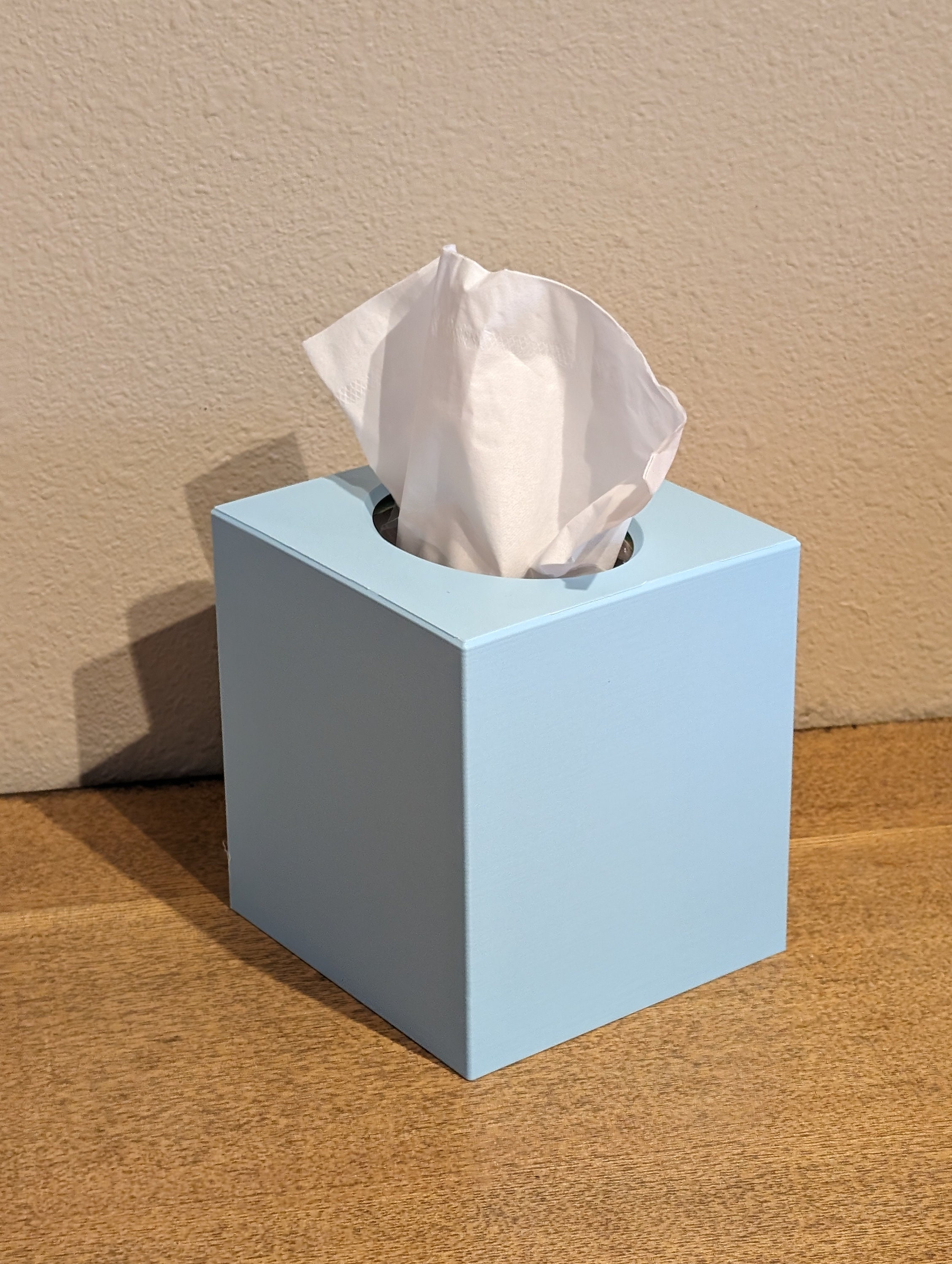 Tissue Box Cover, Light Blue, Tissue Box, Tissue Cover, Minimalist ...