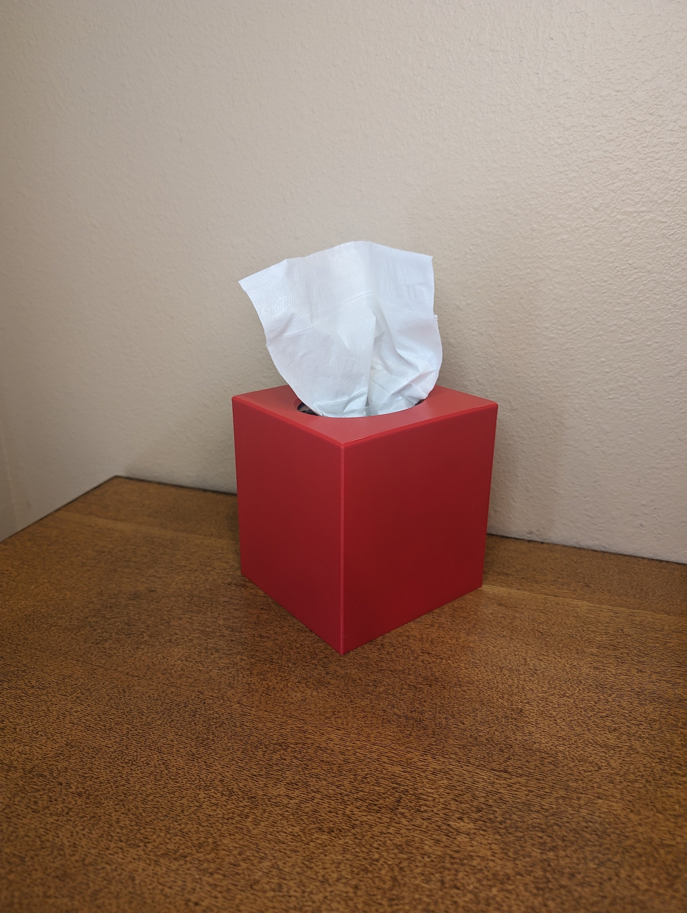 Tissue Box Cover, Red, Tissue Box, Tissue Cover, Minimalist Design ...