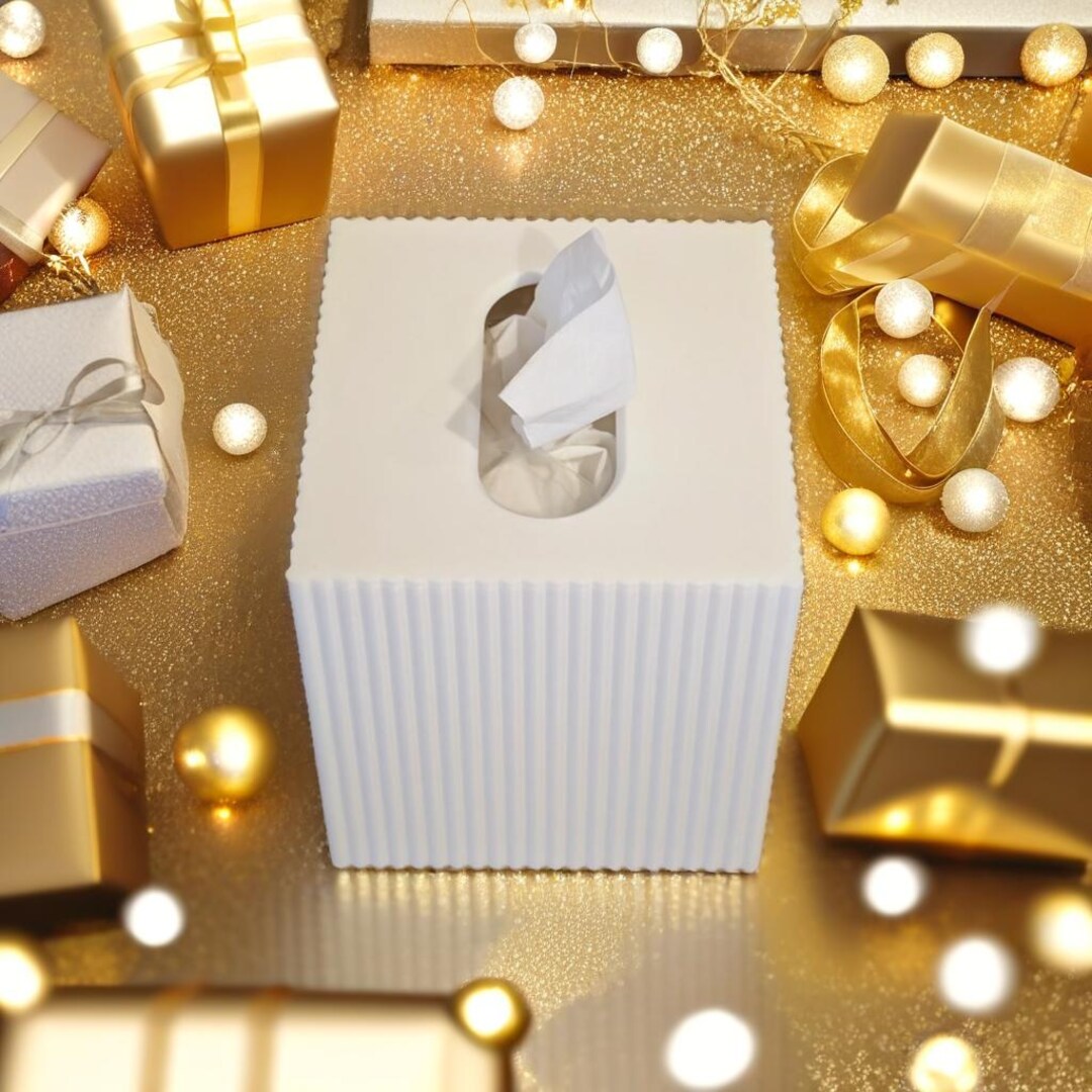 Retro Tissue Box Cover, Christmas Colors, Christmas Tissue Box, Red ...