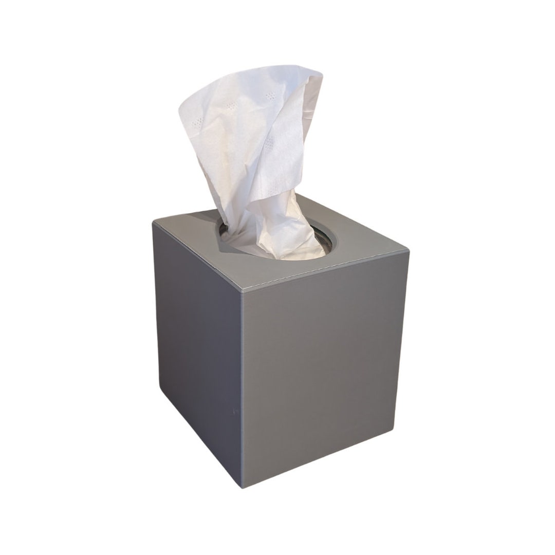 Tissue Box Cover, Ash Gray, Tissue Box, Tissue Cover, Minimalist Design ...