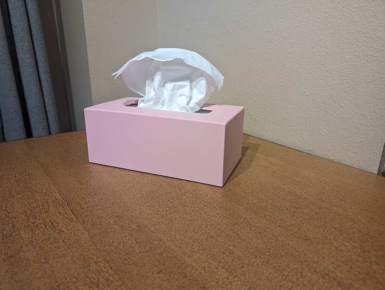 Rectangular Tissue Box Cover, Light Pink, Tissue Box, Tissue Cover ...