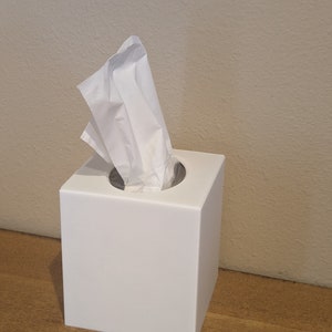 Tissue Box Cover, Jade White, Tissue Box, Tissue Cover, Minimalist ...