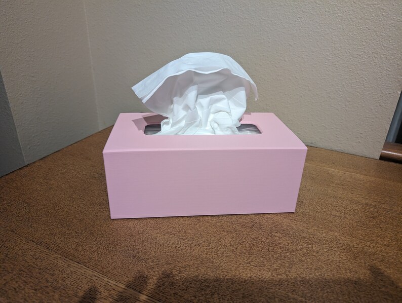 Rectangular Tissue Box Cover, Light Pink, Tissue Box, Tissue Cover ...