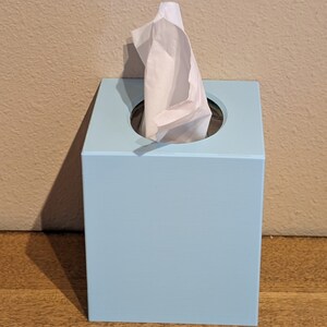 Tissue Box Cover, Light Blue, Tissue Box, Tissue Cover, Minimalist ...
