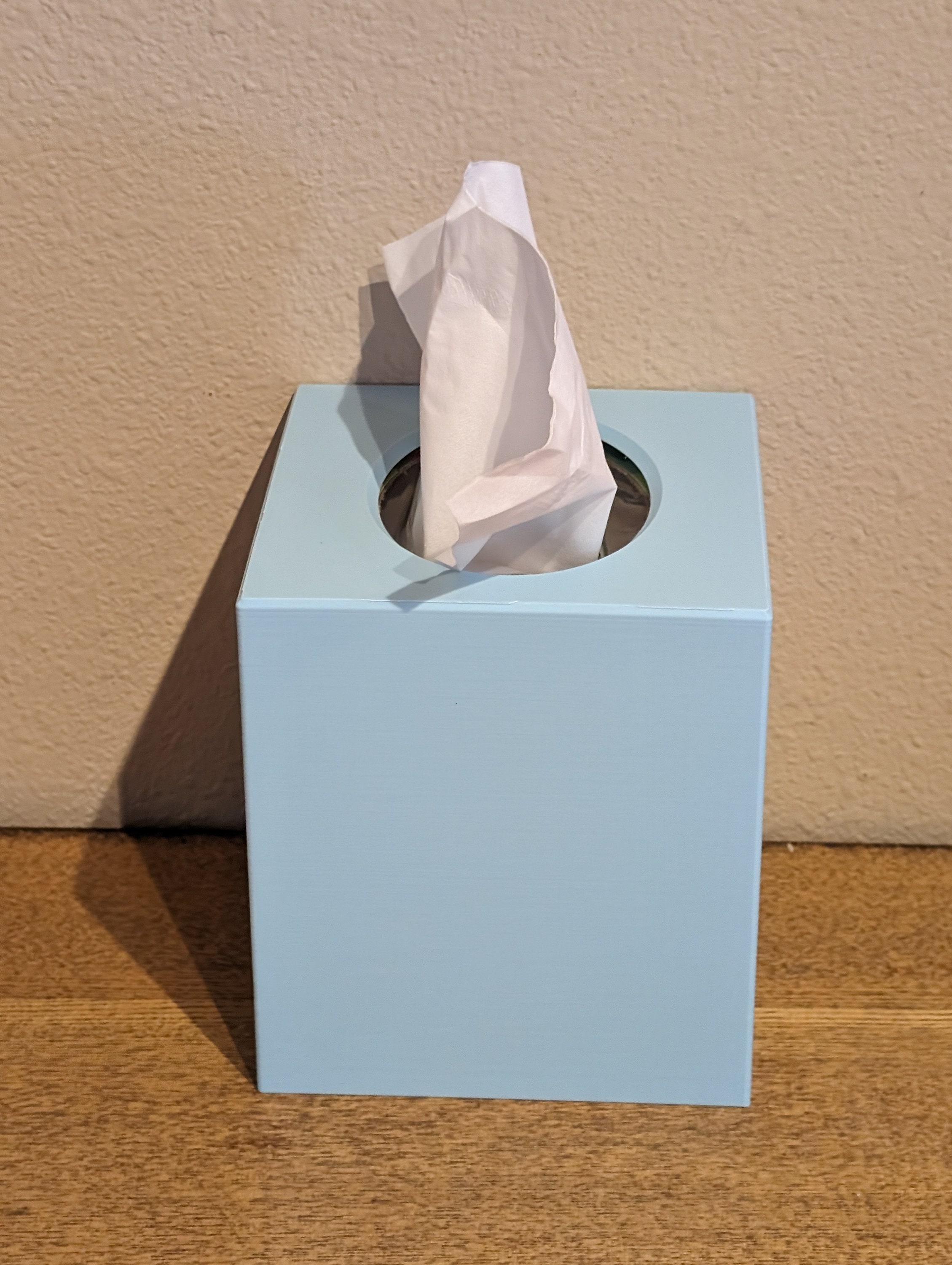 Tissue Box Cover, Light Blue, Tissue Box, Tissue Cover, Minimalist ...