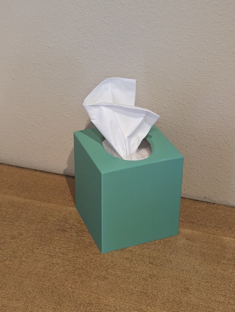 Tissue Box Cover, Matte Green, Tissue Box, Tissue Cover, Minimalist ...