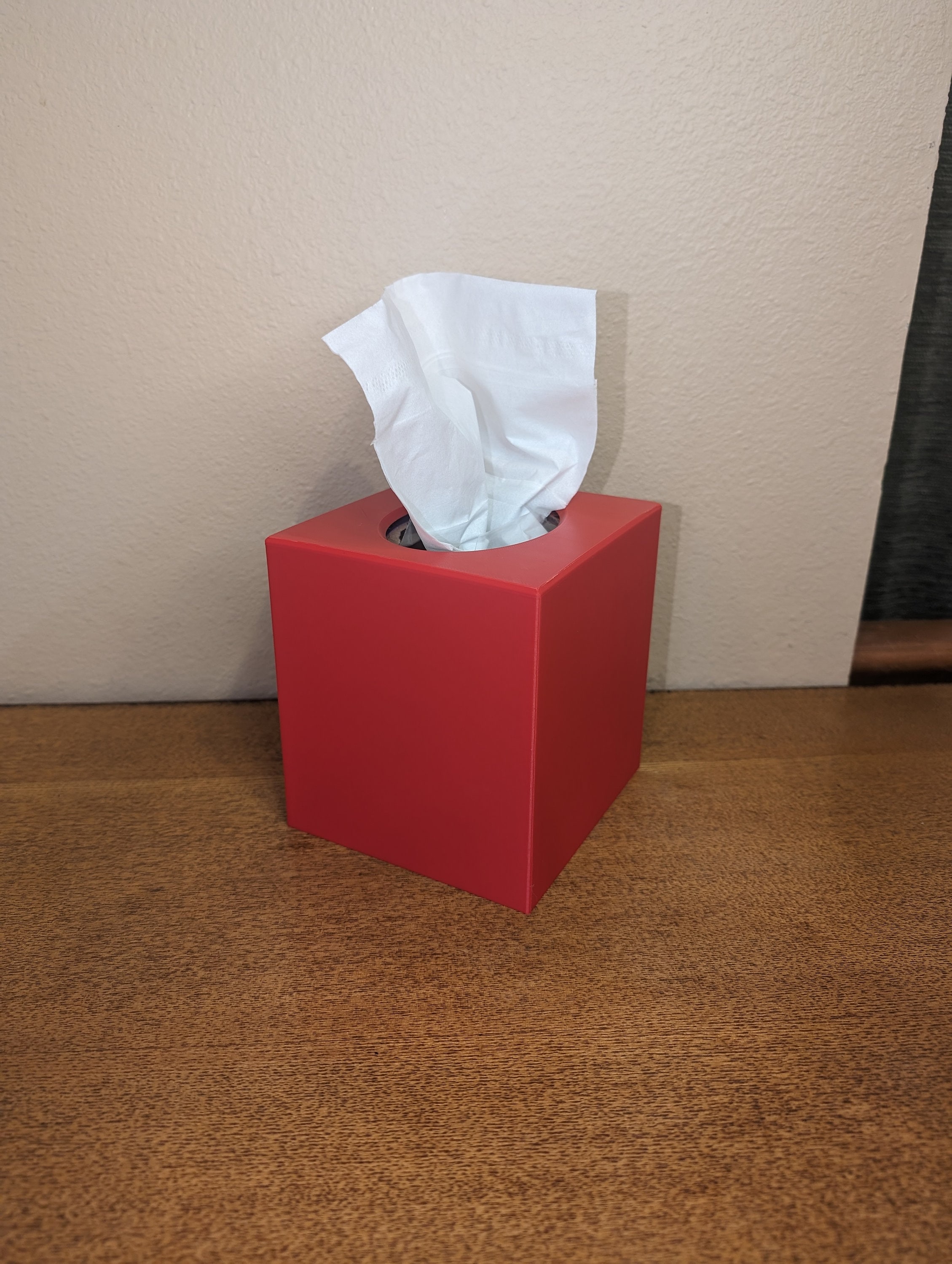 Tissue Box Cover, Red, Tissue Box, Tissue Cover, Minimalist Design ...