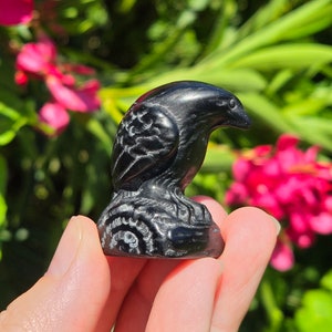 Raven Crystal | Crystal Bird Carving | Birthday Gift | Home Decor - Etsy